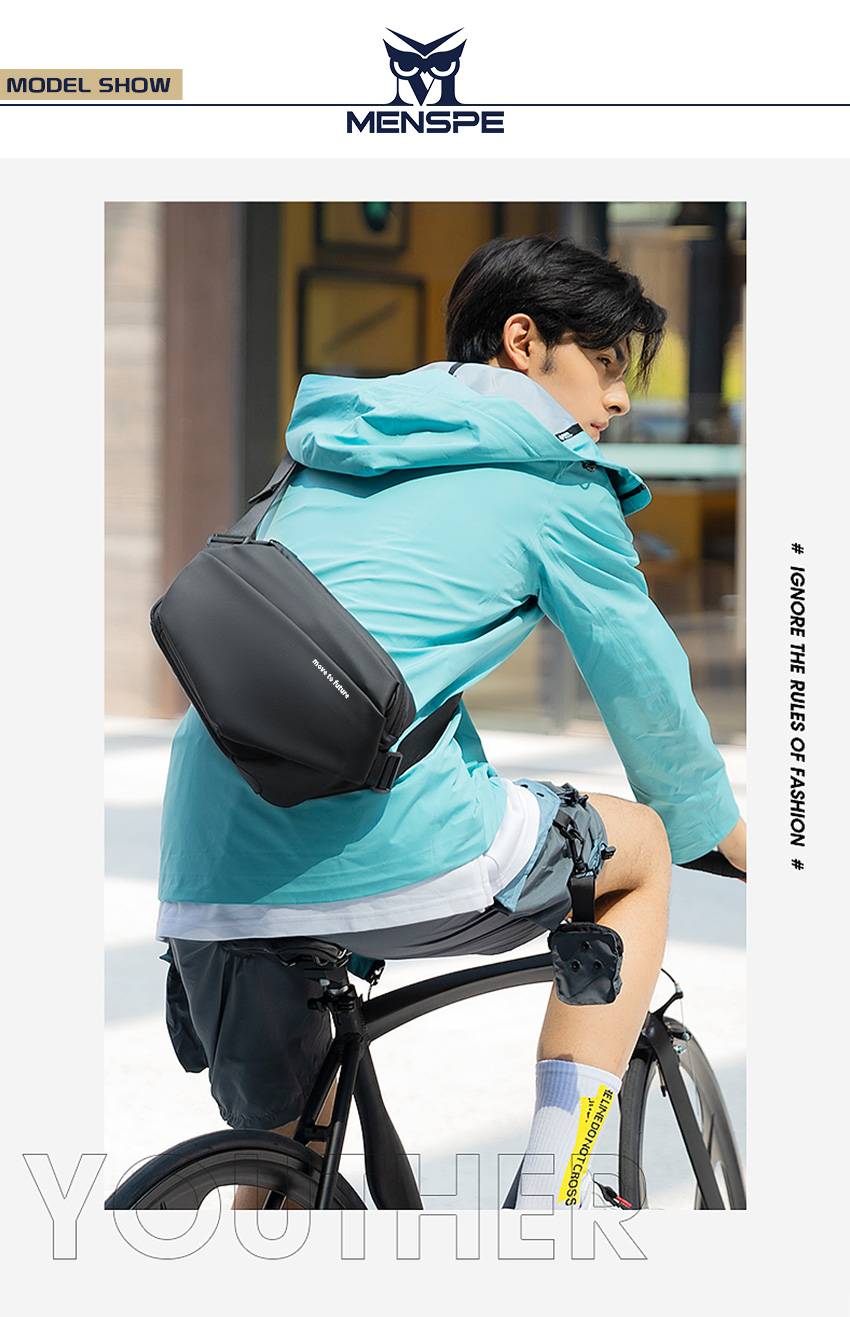 MENSPE Man Porch Bag Waterproof Crossbody Bag Travel Sport Waist Bag ...