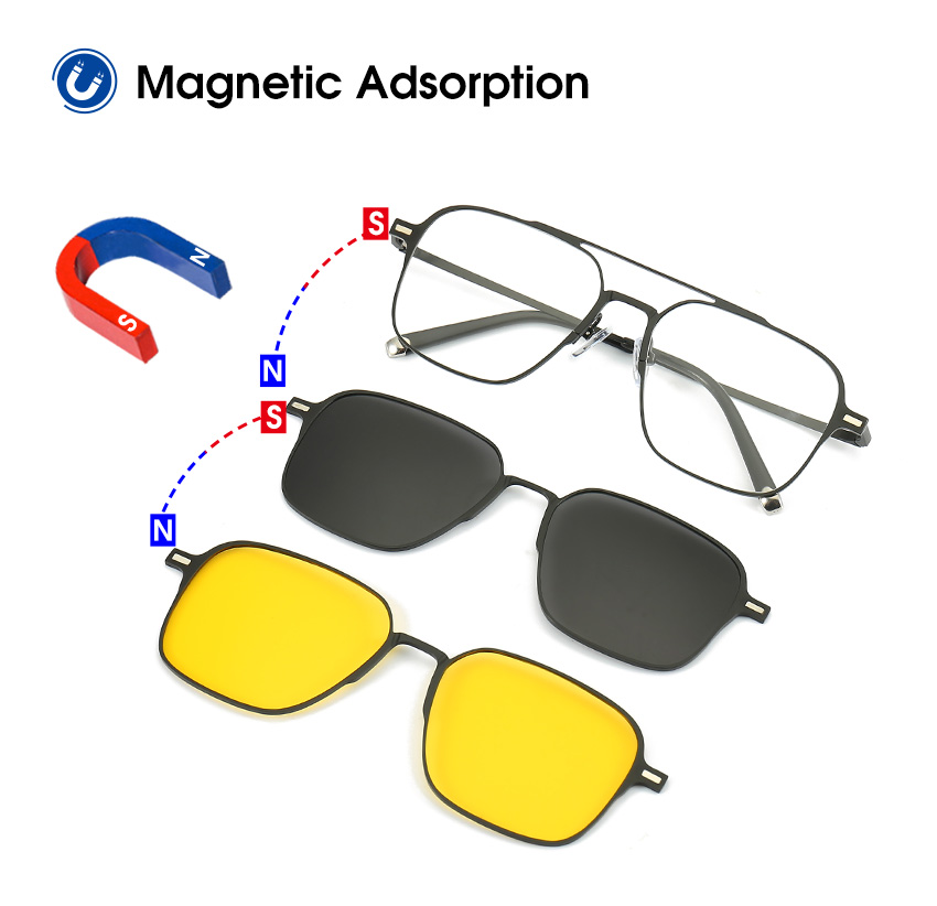 Menspe Sunglasses 3 In 1 Polarized Sunglasses Men Eyeglasses Night ...