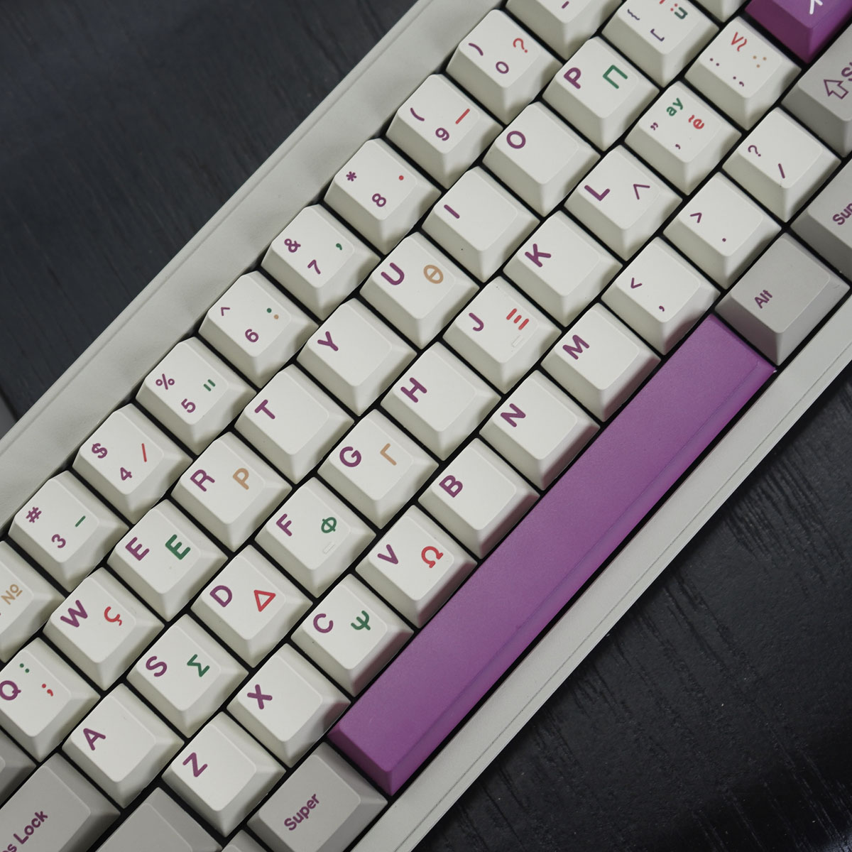 -LW- Greek Retro PBT Keycaps CHERRY Profile Mechanical Keyboard ...