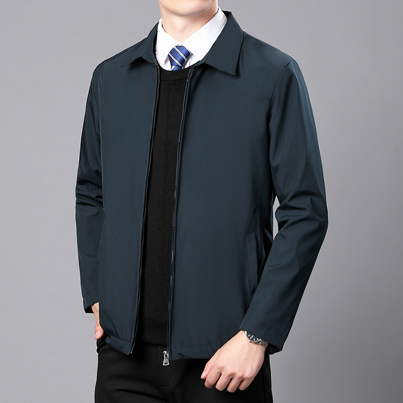 Casual Plain Bomber Jacket Office Jacket Executive Business Jacket M ...