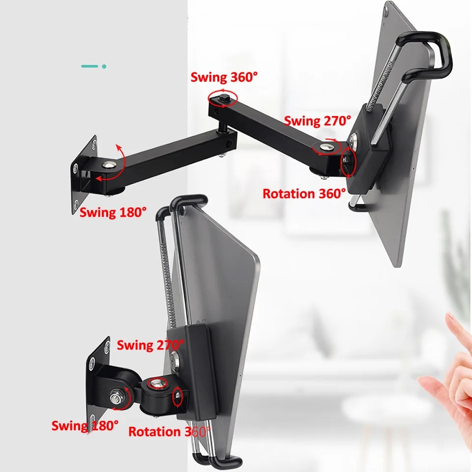 Wall Mount Tablet Stand Stretchable Wall Holder with Anti Theft ...