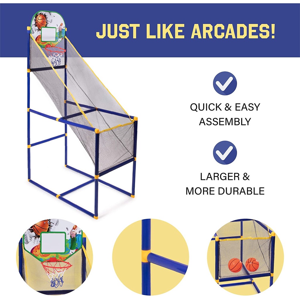 Kids Basketball Hoop Arcade Game Mini Indoor Basketball Stand Set ...