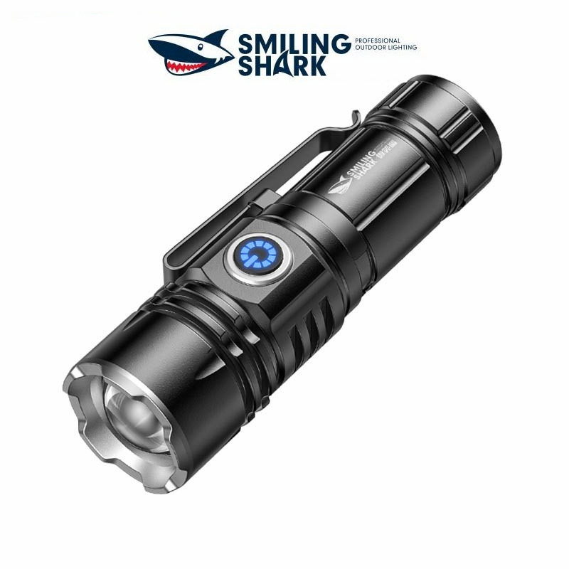 Smiling Shark SD5031 Mini Flashlight Super Bright Torch Light Portable ...