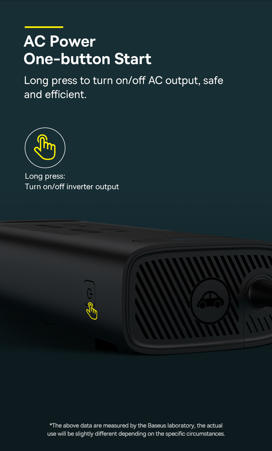 Baseus Smart Power Inverter 150W-500W with 220V AC Socket Output and 3.1A USB Output | Shopee ...