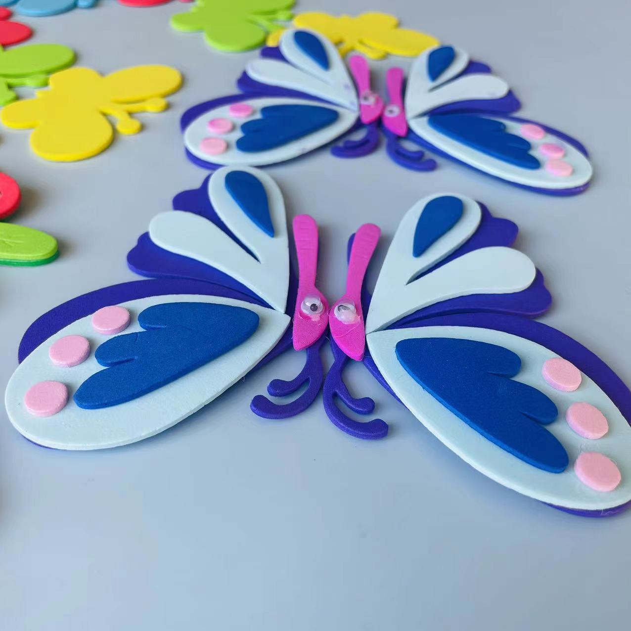 EVA Foam insect butterfly Craft 3D Wall Decoration classroom blackboard ...