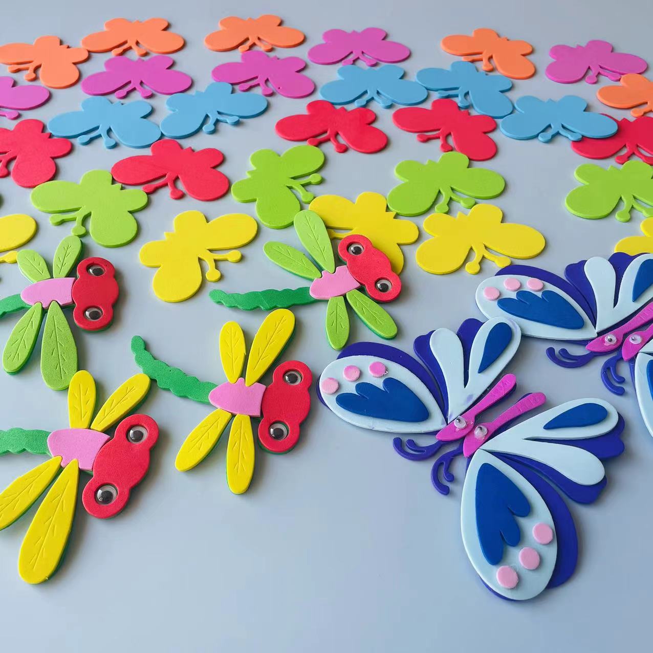 EVA Foam insect butterfly Craft 3D Wall Decoration classroom blackboard ...