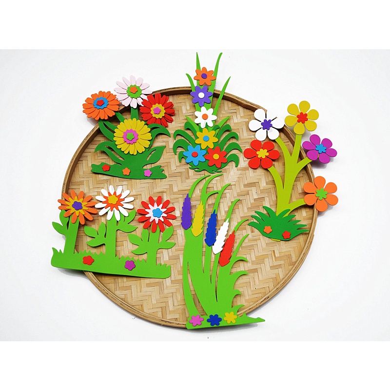 EVA Foam flower Craft 3D Wall Decoration classroom blackboard notice ...