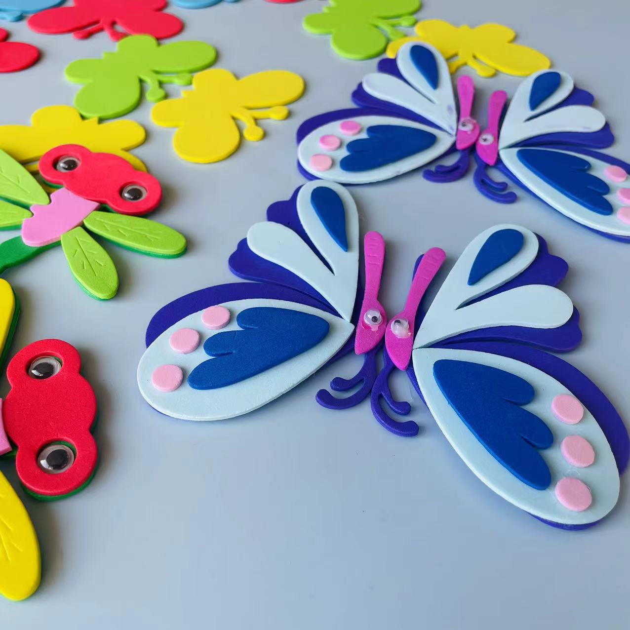 EVA Foam insect butterfly Craft 3D Wall Decoration classroom blackboard ...