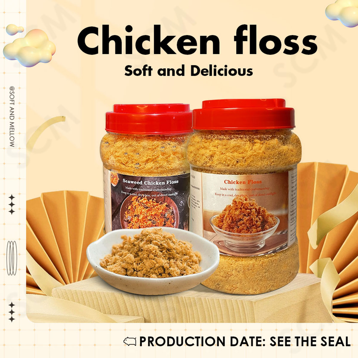 Pork Floss/Chicken Floss Imported Floss Powdery Pork (Masang)-500g ...