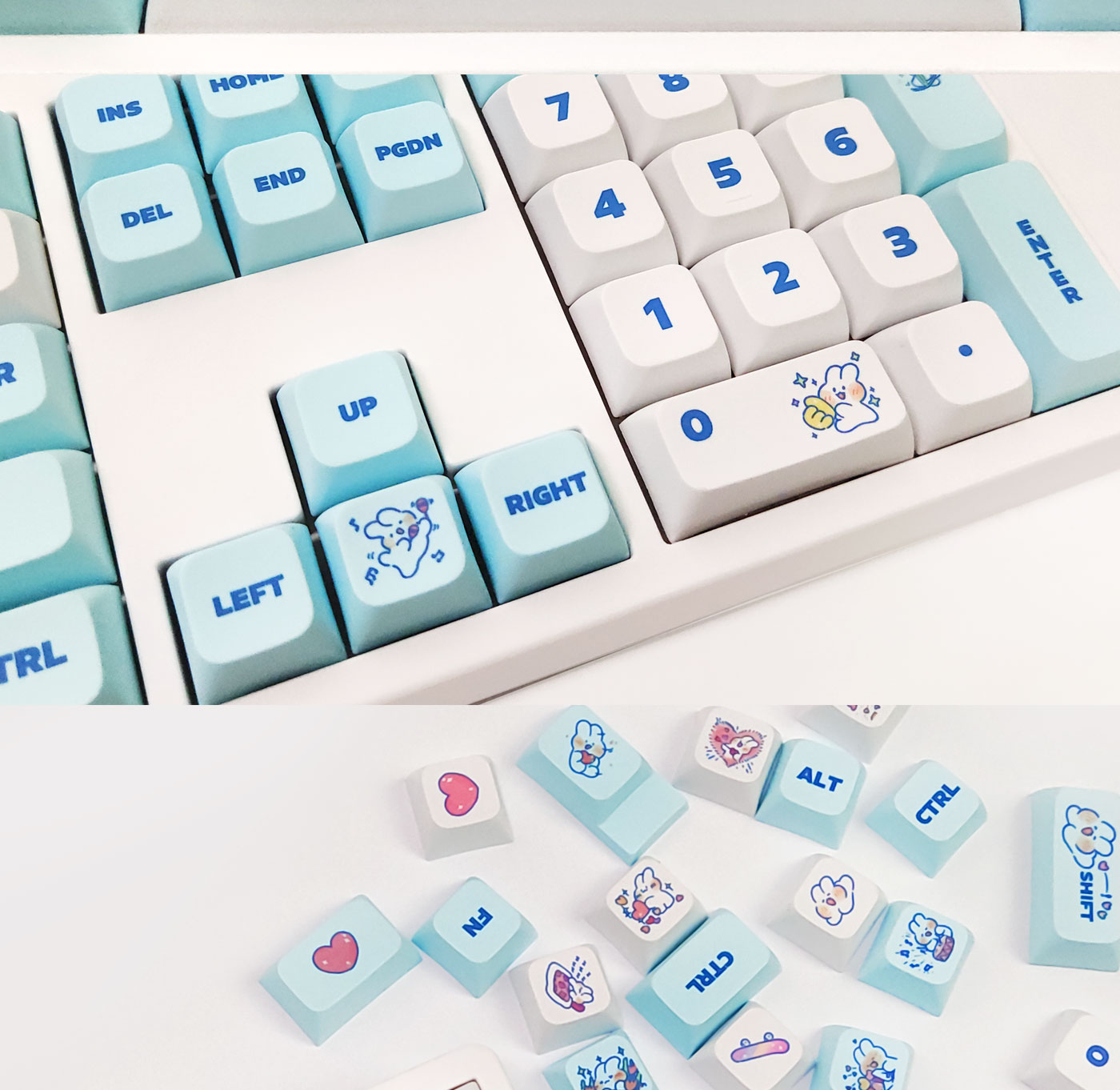 GMK steam bunny Keycap, 129 Keys PBT Keycaps XDA Profile DYE-SUB ...