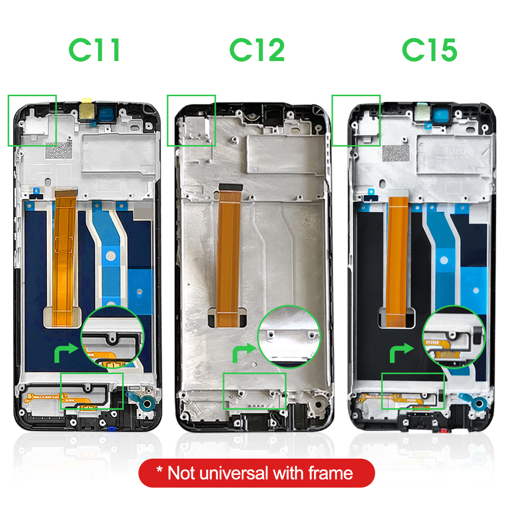 Original lcd for Realme C11 C12 C15 LCD with Frame Display Touch Screen ...