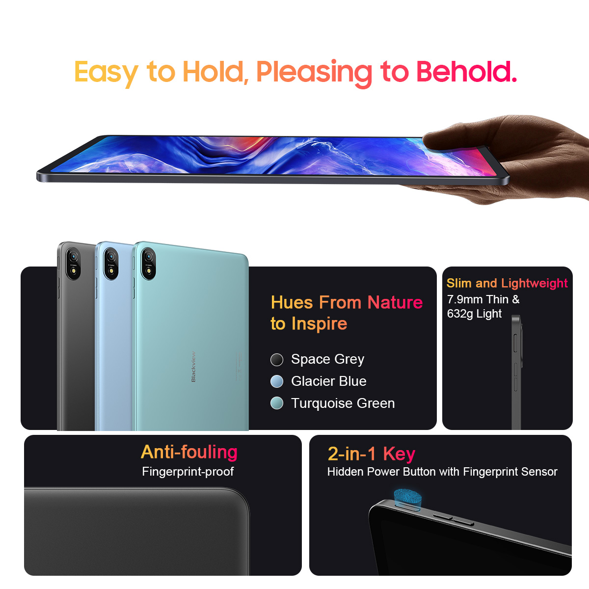 Blackview Tab 18 LTE Android Tablet with 12” 2.4K HD+ Display, 8800mAh ...