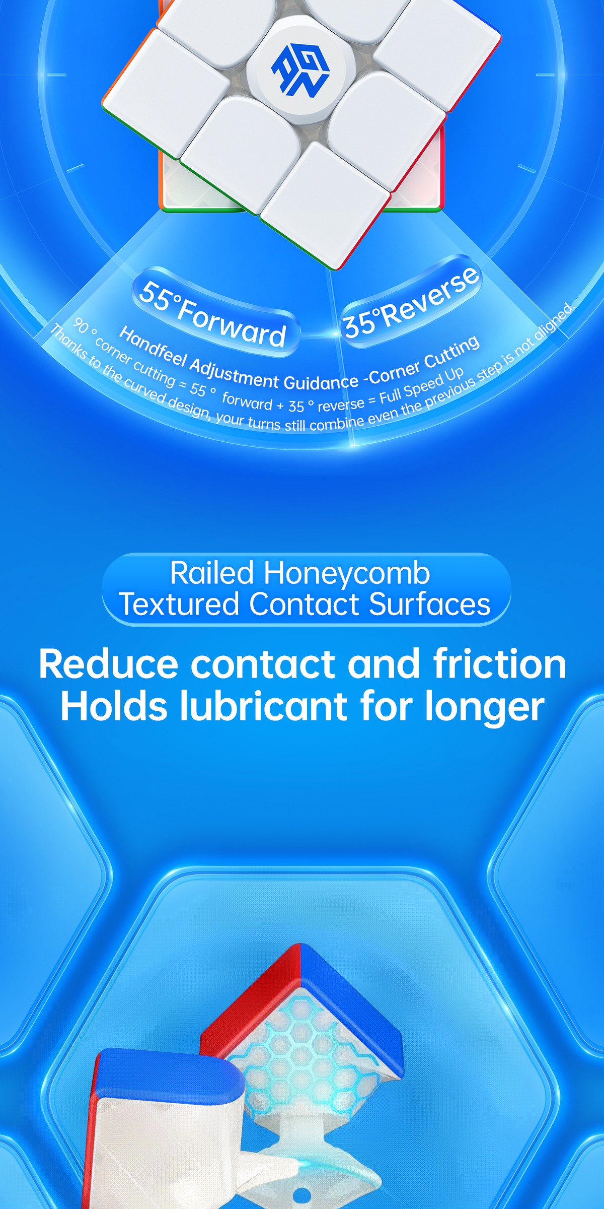 GAN 356 RS2 Speed Cube Nonmagnetic Competition Cube for beginner 3x3 ...