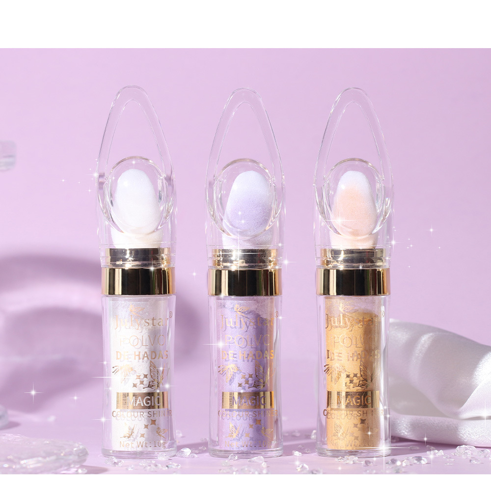 Julystar Fairy High Light Pat Powder Body Brighten Natural Three ...