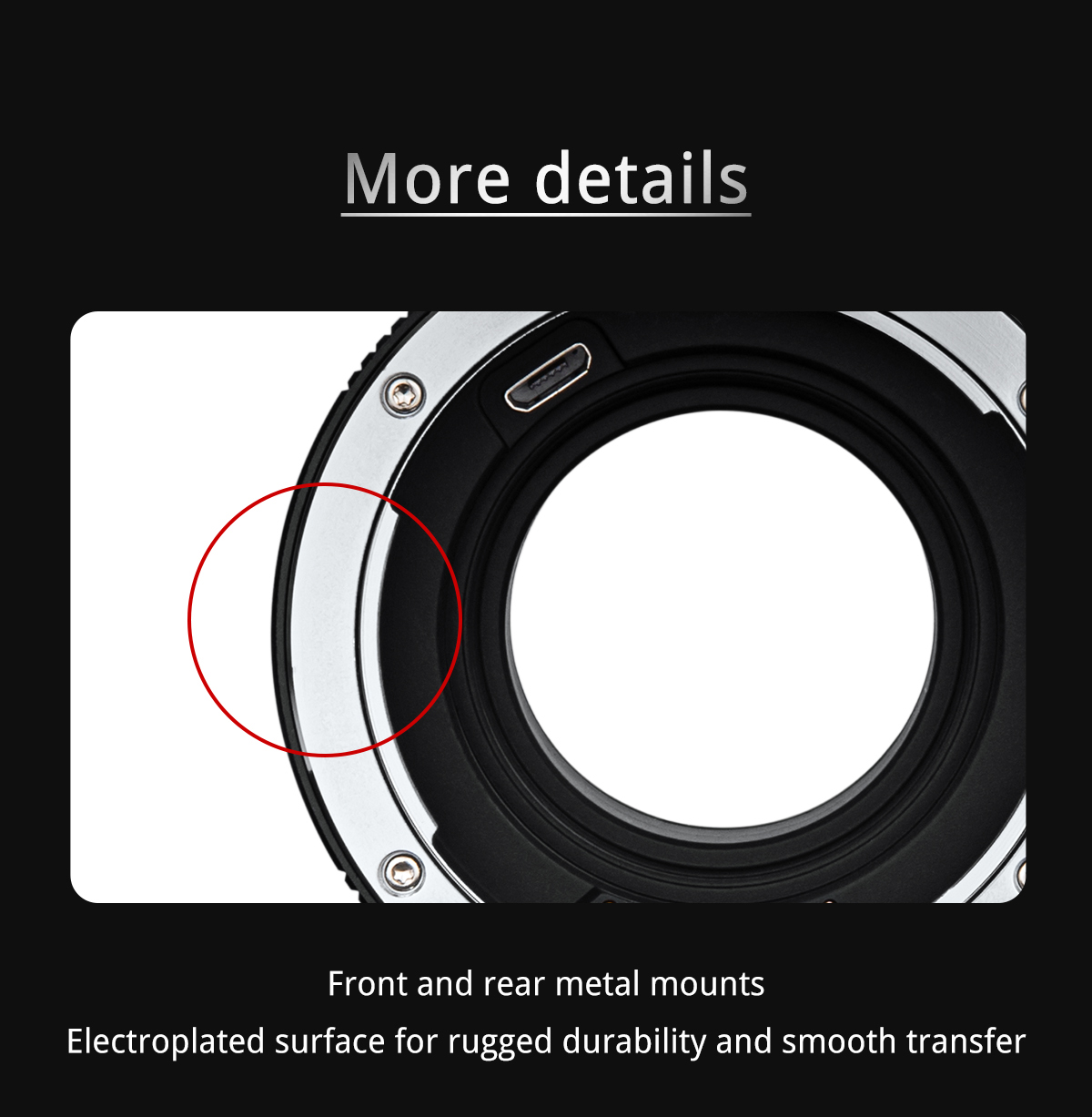 7Artisans EF-FX AutoFocus Adapter Ring For Canon EF/EF-S Lens to Fuji X ...