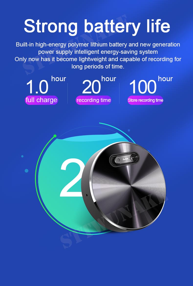 Built-in Magnet Spy Mini Voice Activated Recorder Small Hidden Digital ...