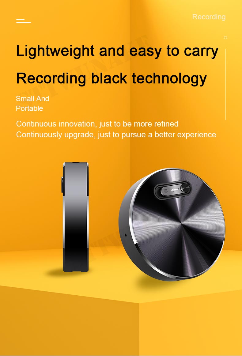 Built-in Magnet Spy Mini Voice Activated Recorder Small Hidden Digital ...