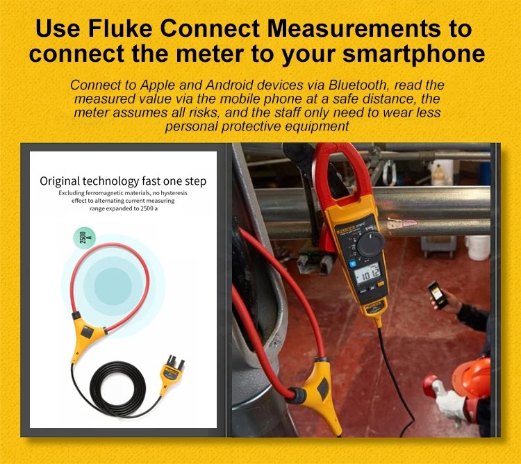 Fluke 376 FC 1000A AC/DC True-RMS Clamp Meter With Insulated Hand Tool ...