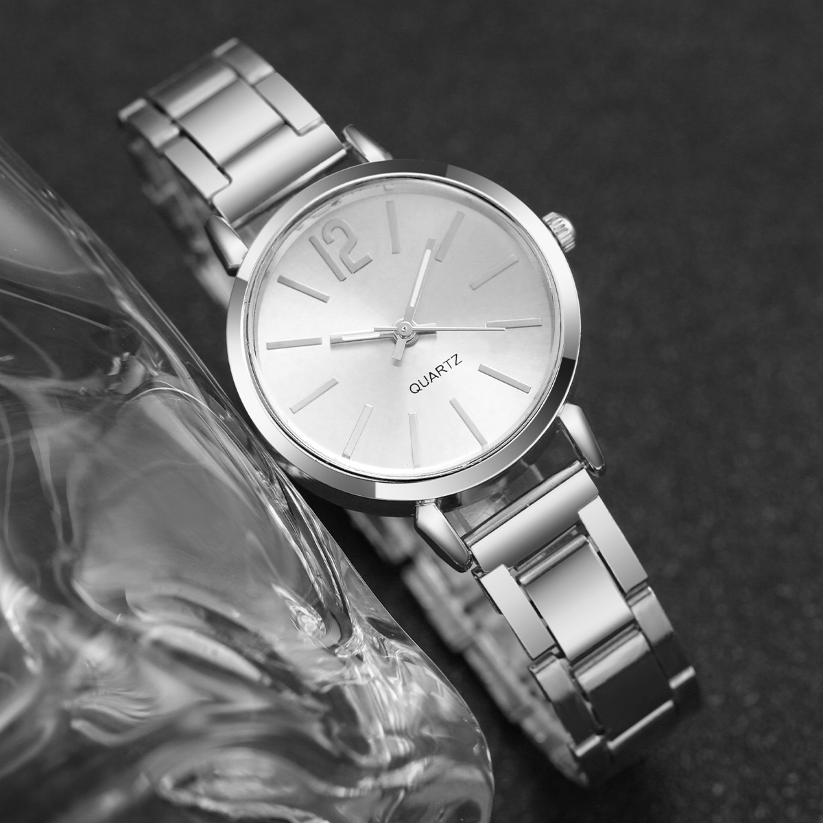 Trendy Women's 6PCS Watch Set - Elegant Mini Steel Band Quartz Watch ...