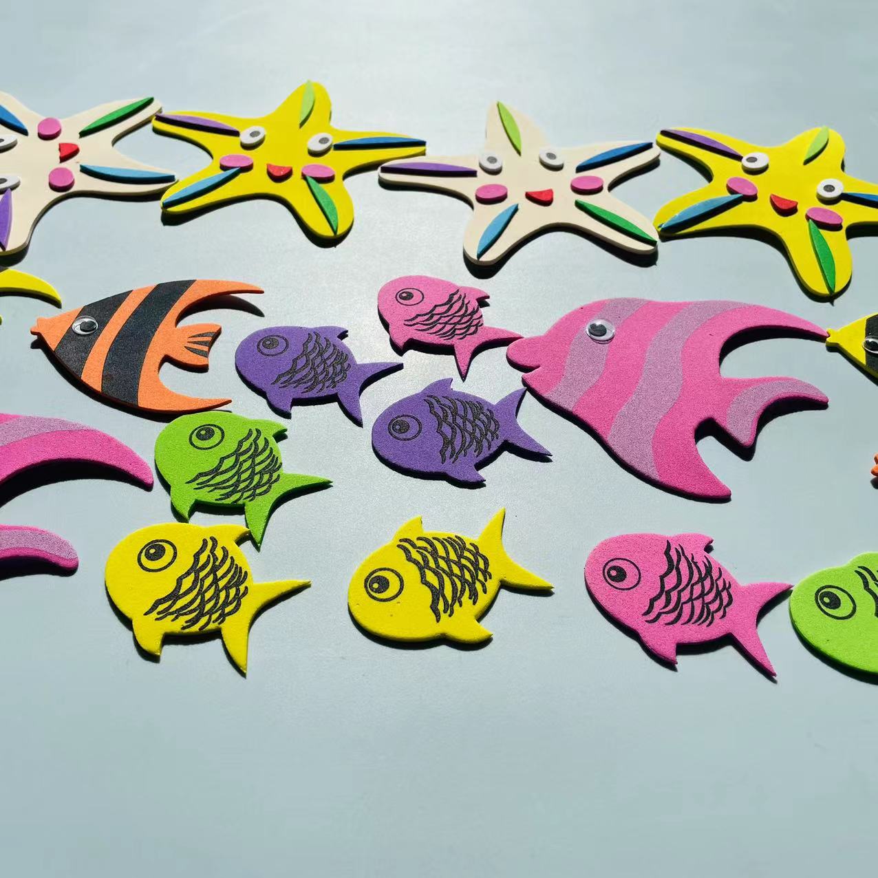 EVA Foam marine fish Craft 3D Wall Decoration classroom blackboard ...