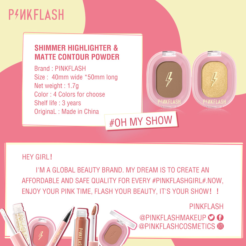 PINKFLASH OhMyShow Highlighter Face Contour Soft Smooth Naturally ...