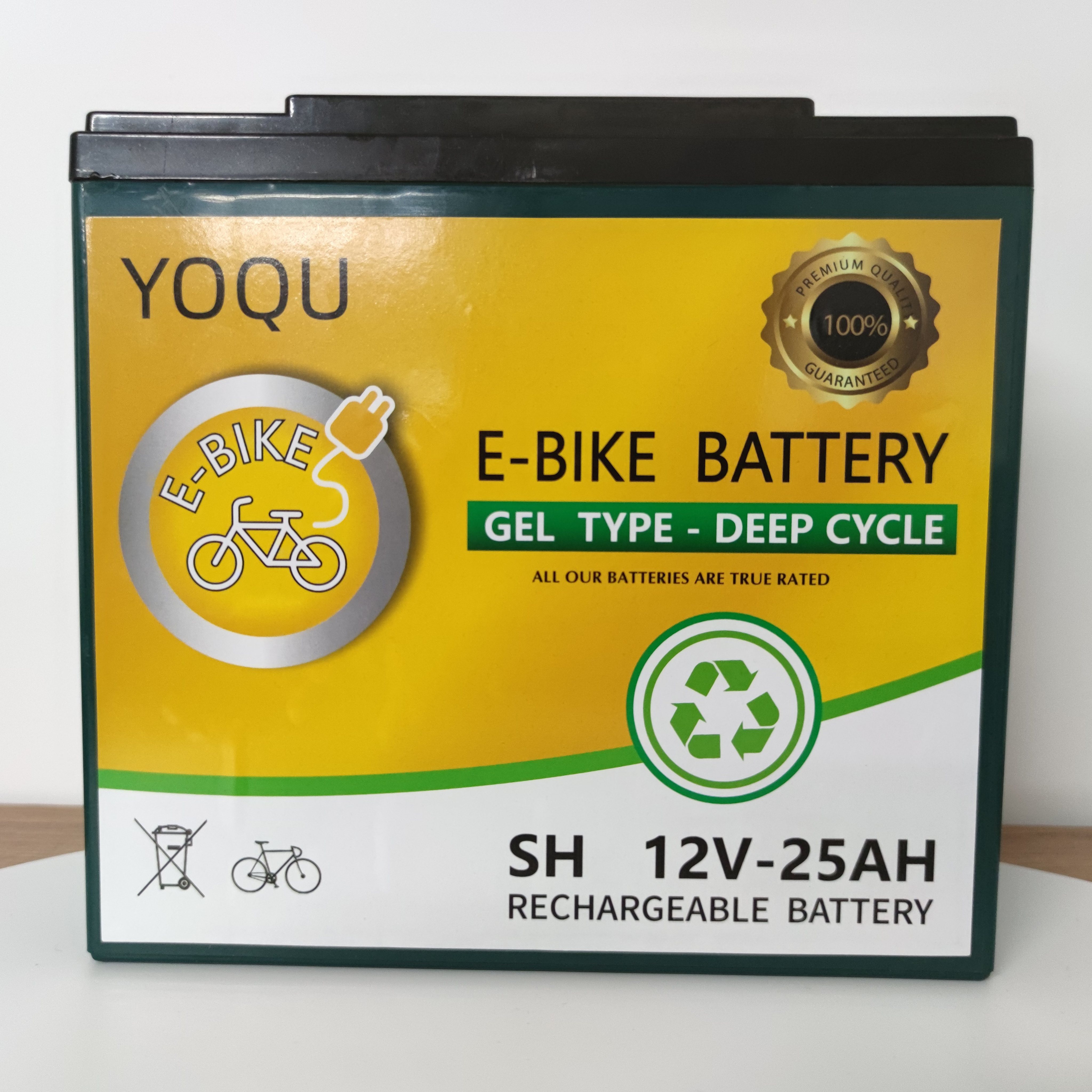 Yoqu Battery 12V25AH 100% Brand-new Ebike Battery Compatible with ...