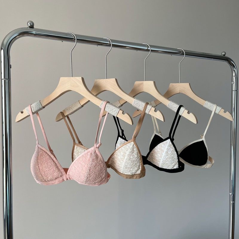 new bra ！Small breast triangle underwear female non-steel ring ultra ...