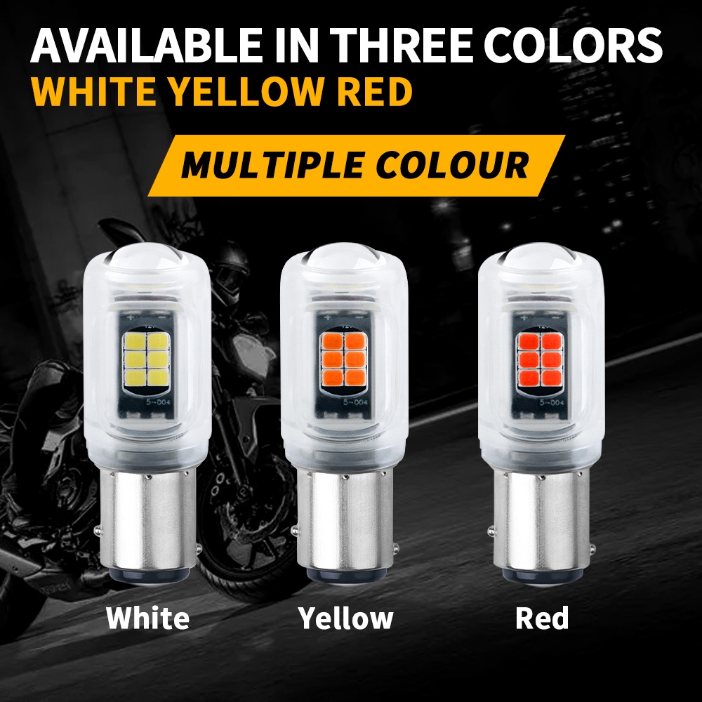 Motorcycle LED Bulb Super Bright 1156 BA15S 1157 BAY15D 3030 Tail Light ...