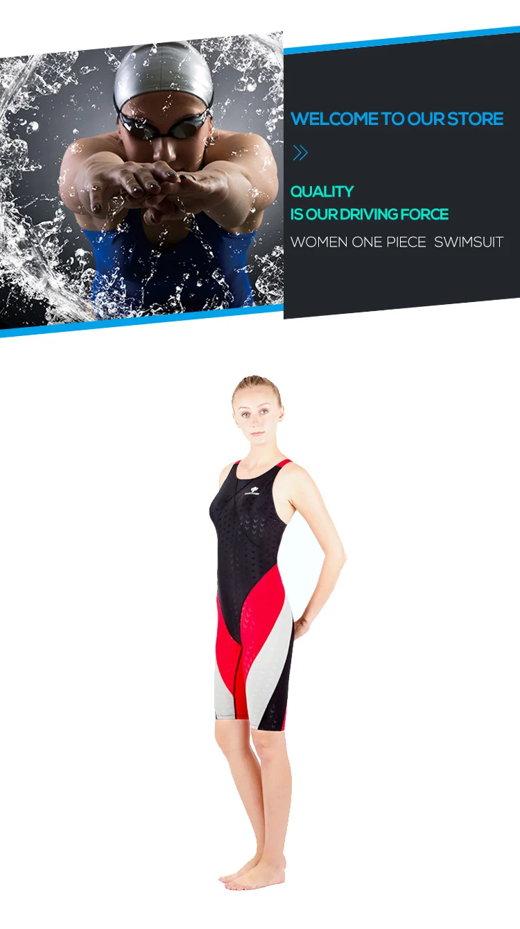 HXBY brand professional sharkskin swimsuits for women one piece racing ...