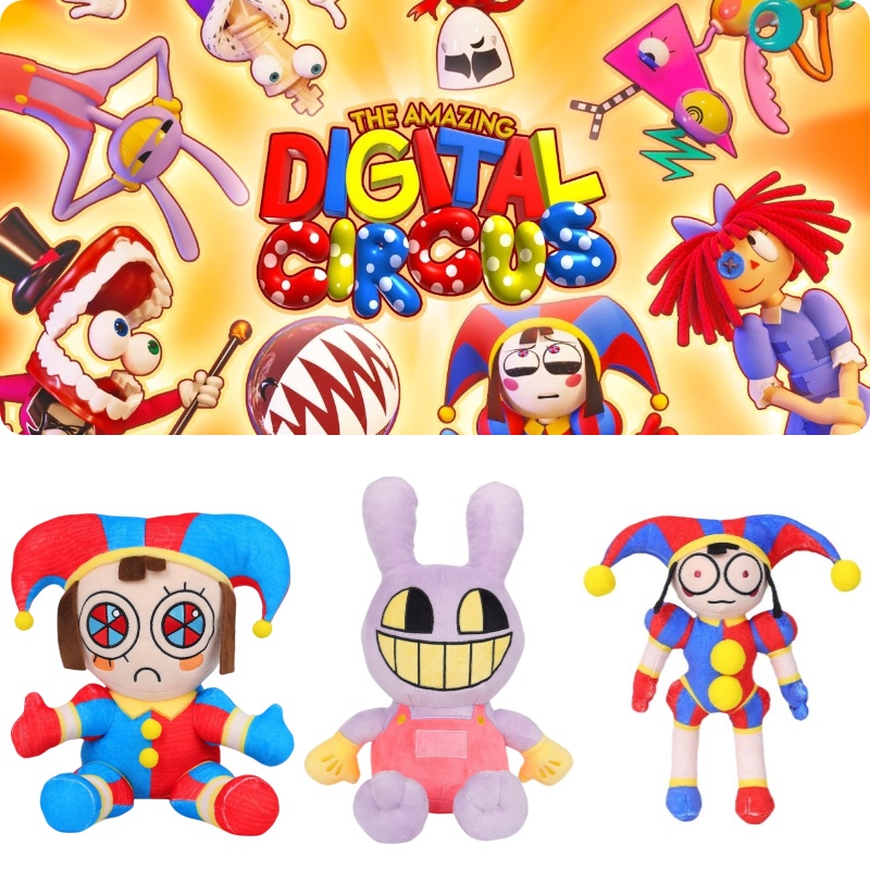 THE AMAZING DIGITAL CIRCUS Digital Circus Animation Plush Clown Toys ...