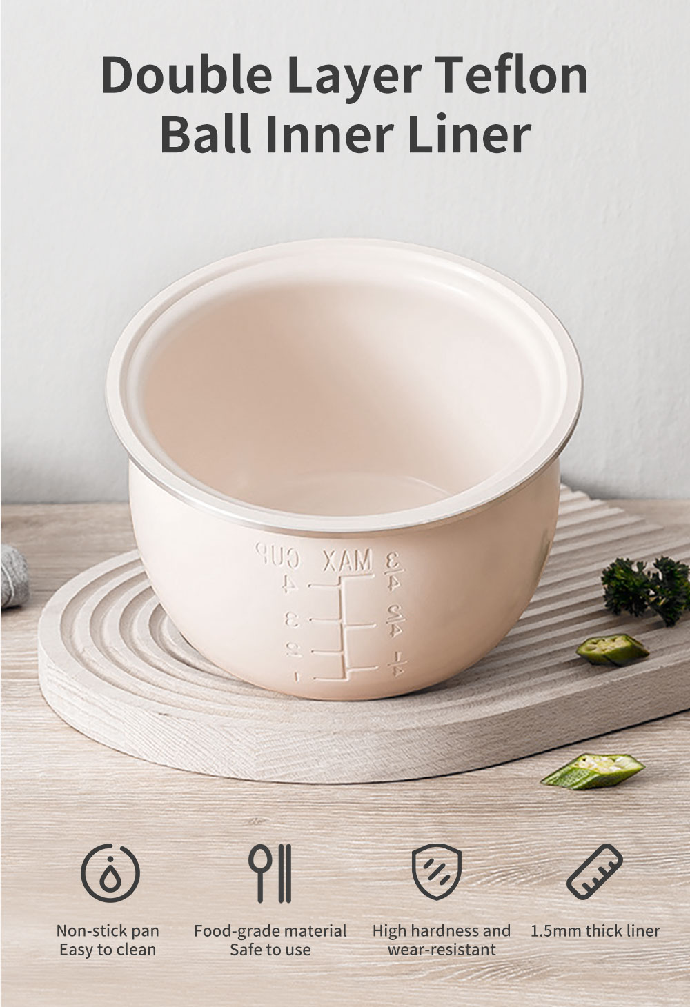 Simplus Electric Rice Cooker Desugar Multifunctional Nonstick Pan 24H ...