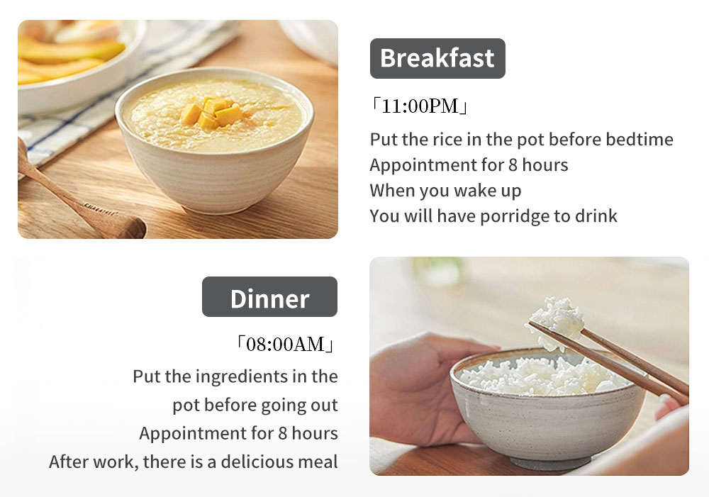 Simplus Electric Rice Cooker Desugar Multifunctional Nonstick Pan 24H ...