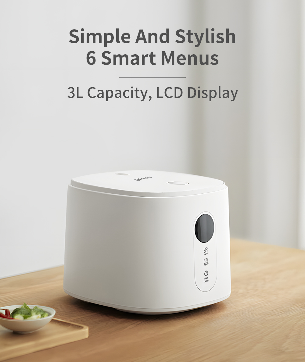 Simplus Smart Rice Cooker 3L Desugar Household Multifunctional LCD ...
