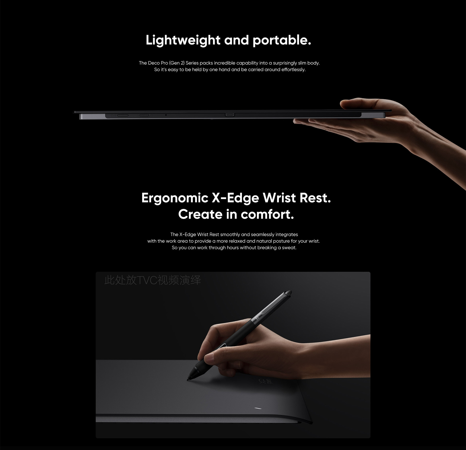 XPPen Deco Pro (Gen 2) Wireless Drawing Tablet Graphic Pen Tablet With ...