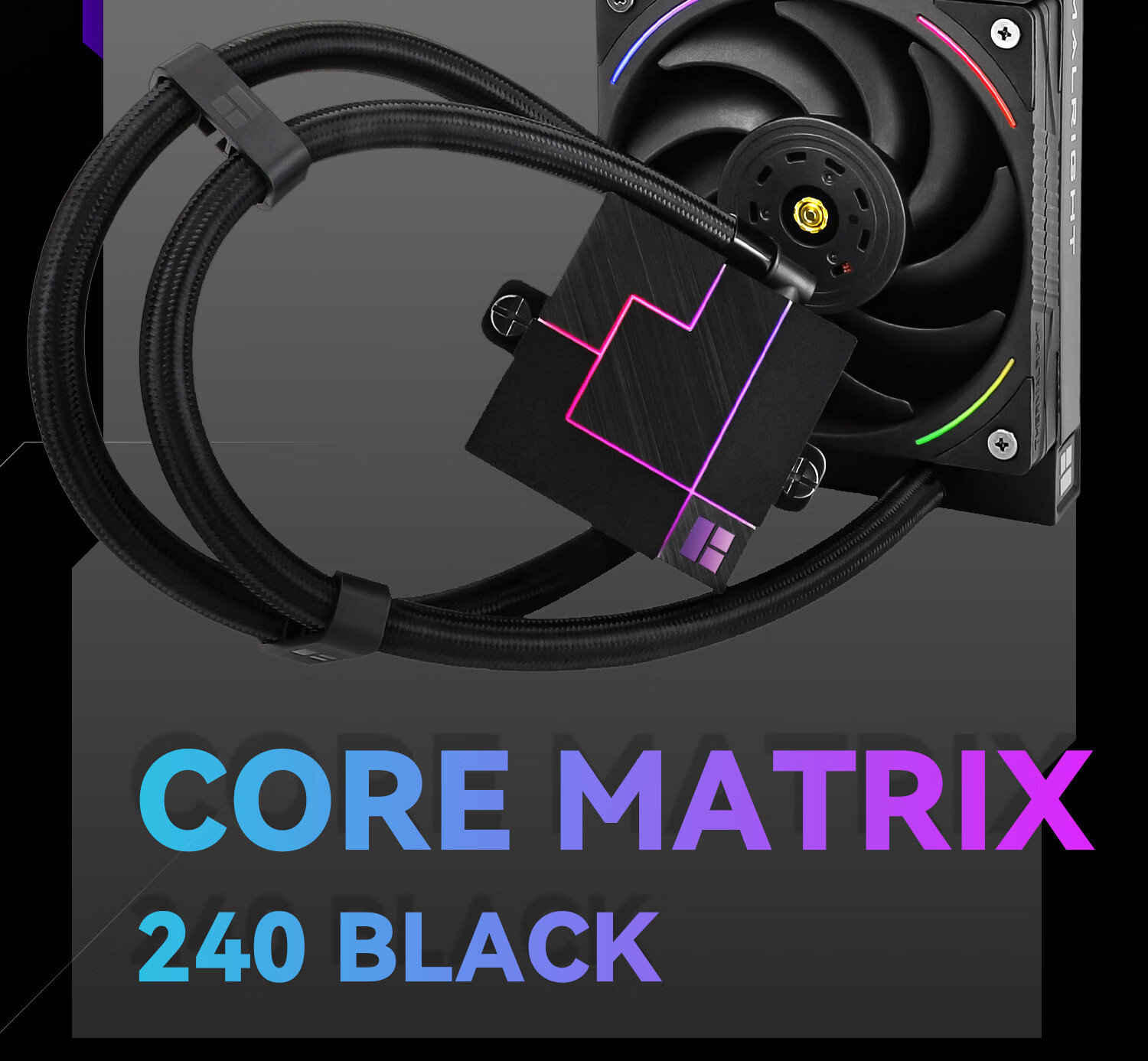 Thermalright CORE MATRIX 240 Black/White CPU Water Cooler ARGB Fan ...