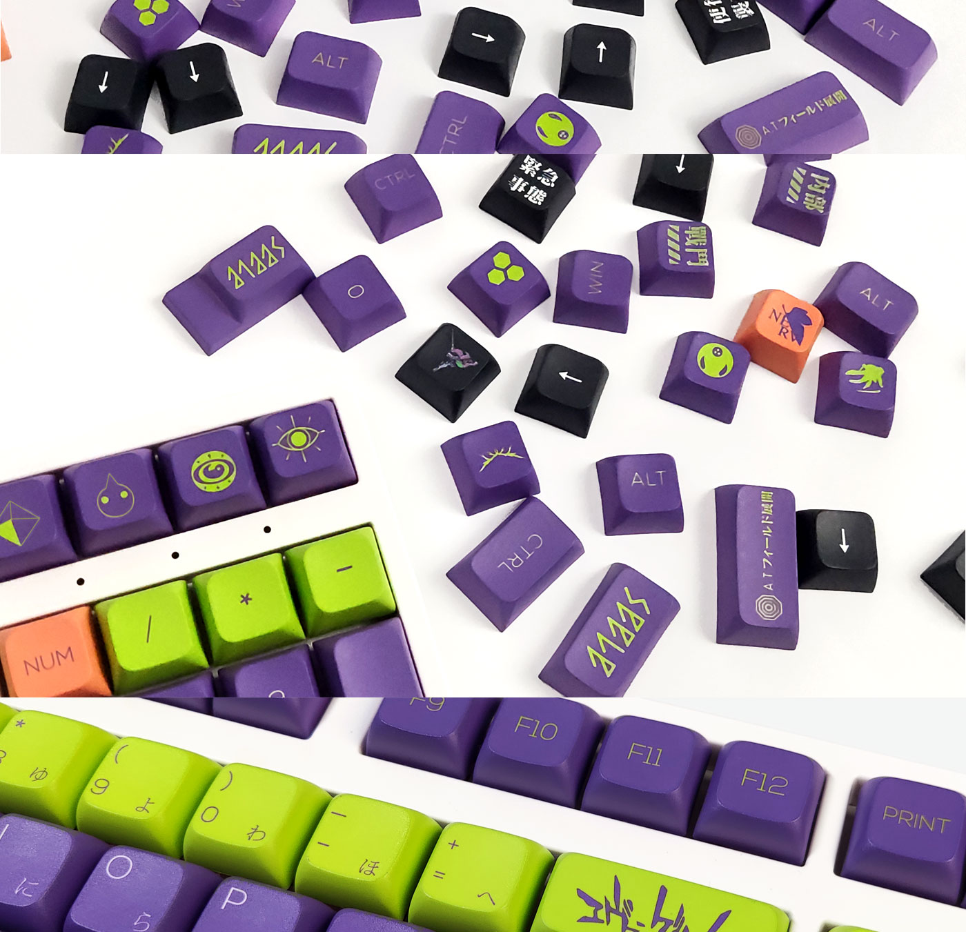 GMK EVA NO.1 Keycap, 134 Keys PBT Keycaps XDA Profile DYE-SUB ...