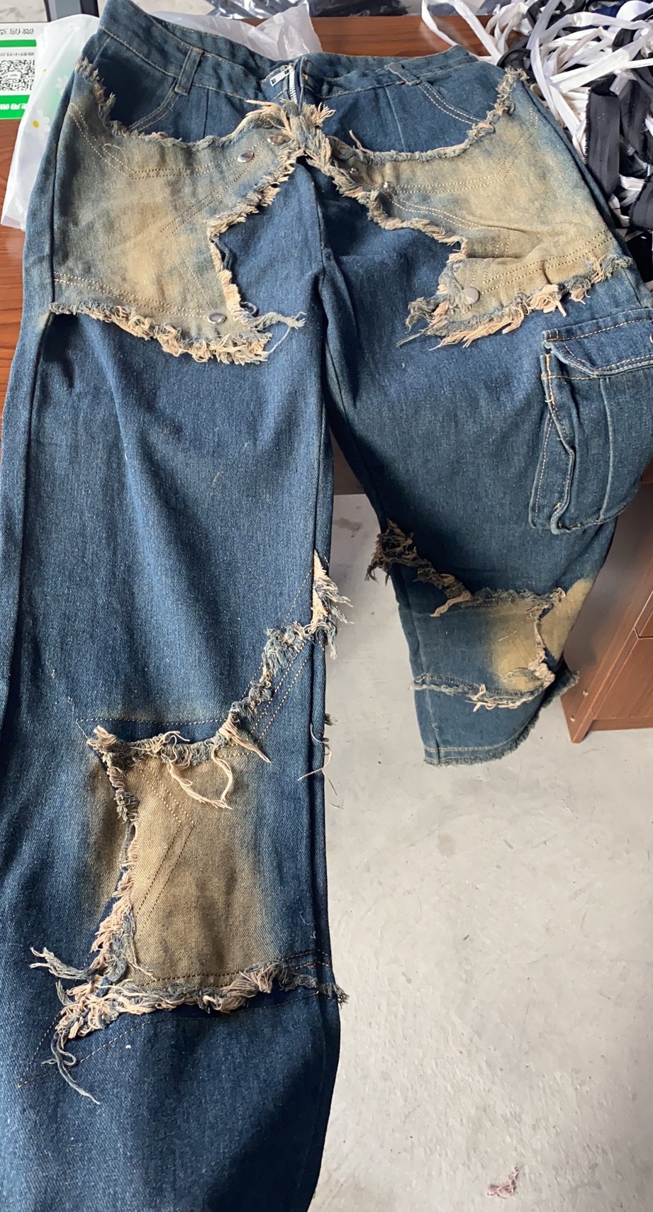 Maong Pants For Men Fashion Solid Color New Casual Five-Pointed Star ...