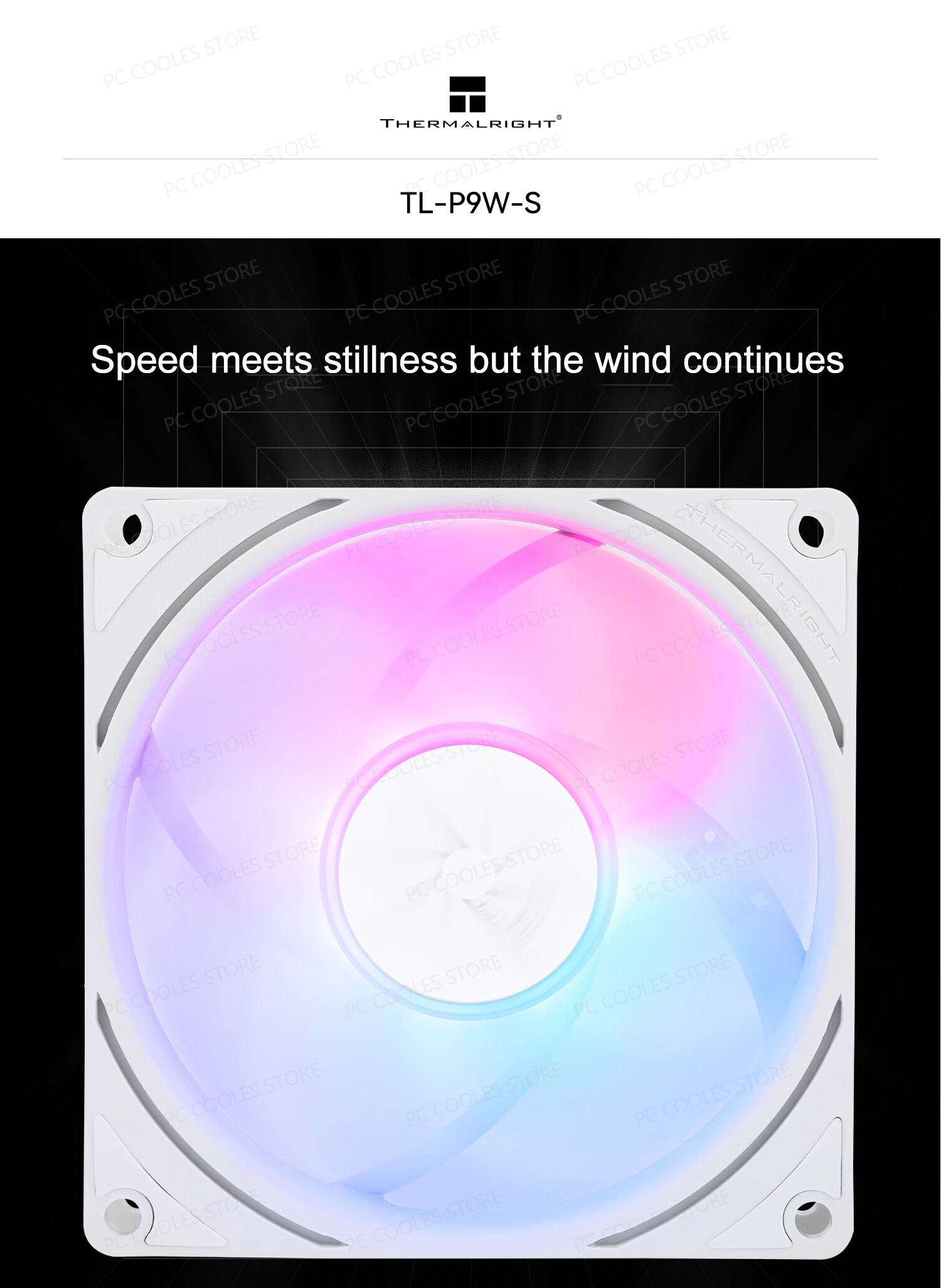 Thermalright TL-P9 92mm ARGB Case Fan S-FDB Bearing Low Noise Low Vibration 2200RPM PWM CPU ...