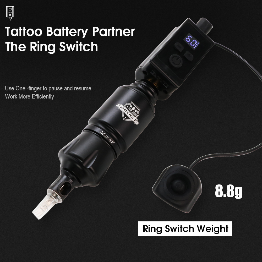 Wireless Rotary Tattoo Kit Complete Rocket Mini Tattoo Machine Pen Set ...