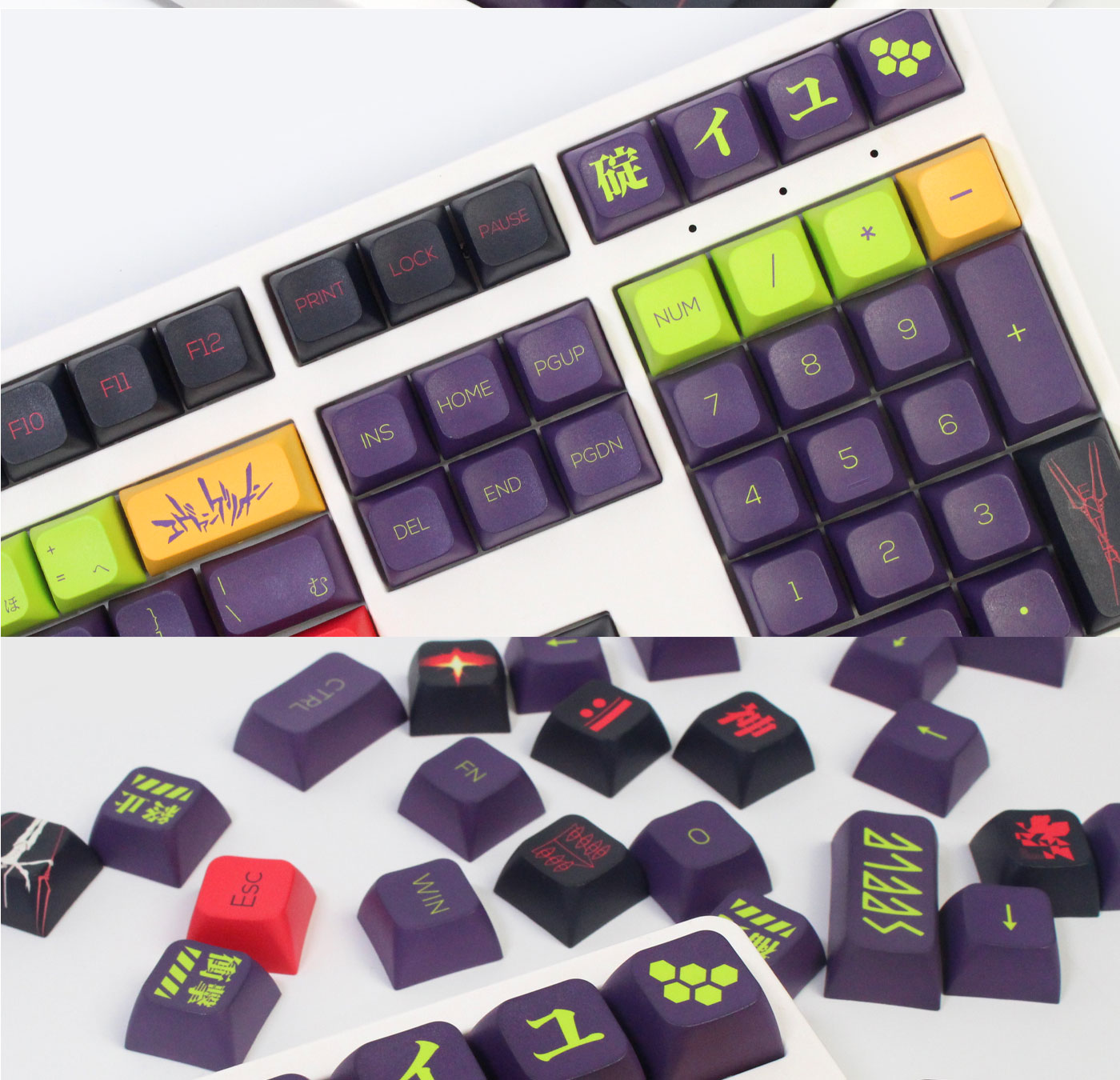 GMK EVA NO.13 Keycap, 135 Keys PBT Keycaps XDA Profile DYE-SUB ...