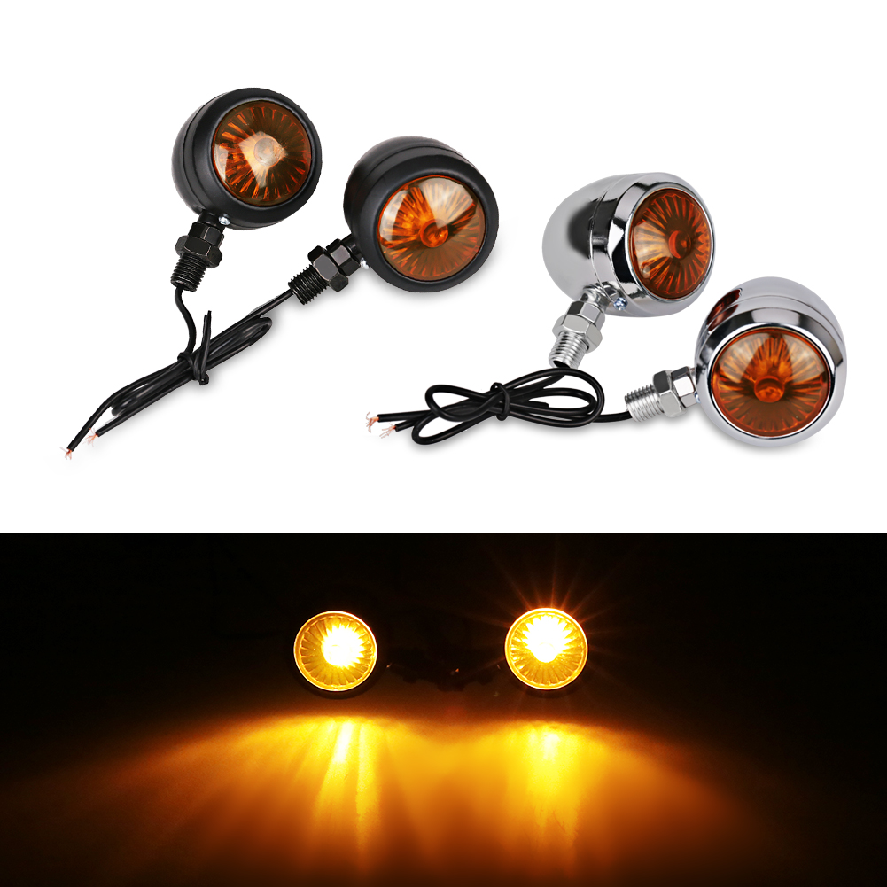(Local Stock) 4PCS Motorbike Blinker Headlight Retro Motorcycle Turn ...