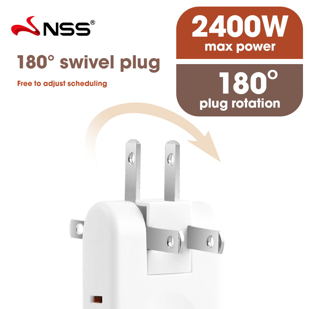 NSS Extension Adaptor Socket Outlet Power Adapter Ultra Thin 4 Gang ...