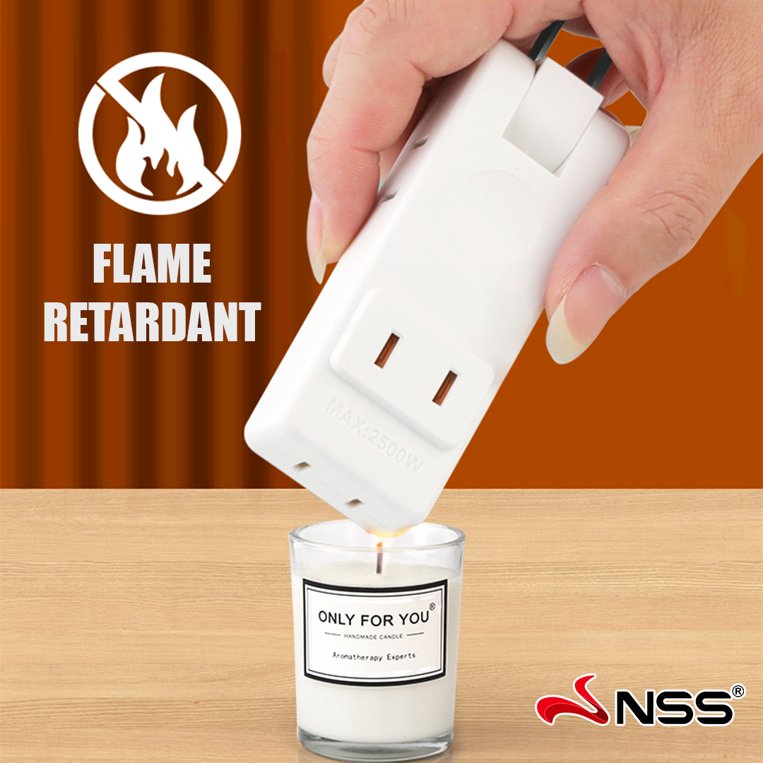 NSS Extension Adaptor Socket Outlet Power Adapter Ultra Thin 4 Gang ...