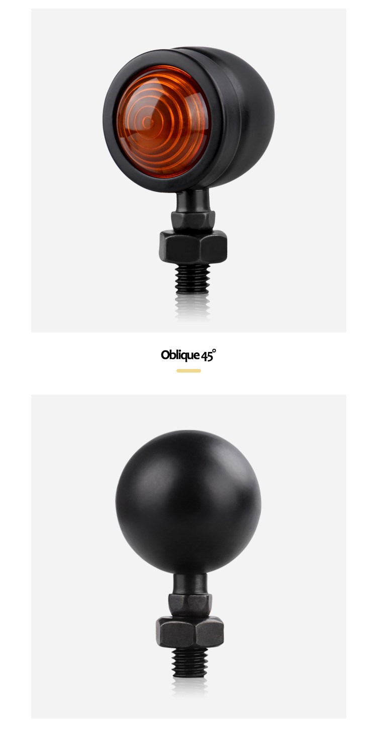 (Local Stock) 4PCS Motorbike Blinker Headlight Retro Motorcycle Turn ...