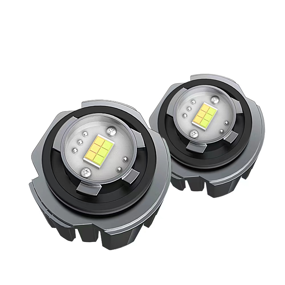 2PCS Dual Color L1B Car LED Fog Lights White Yellow For TOYOTA Hilux ...