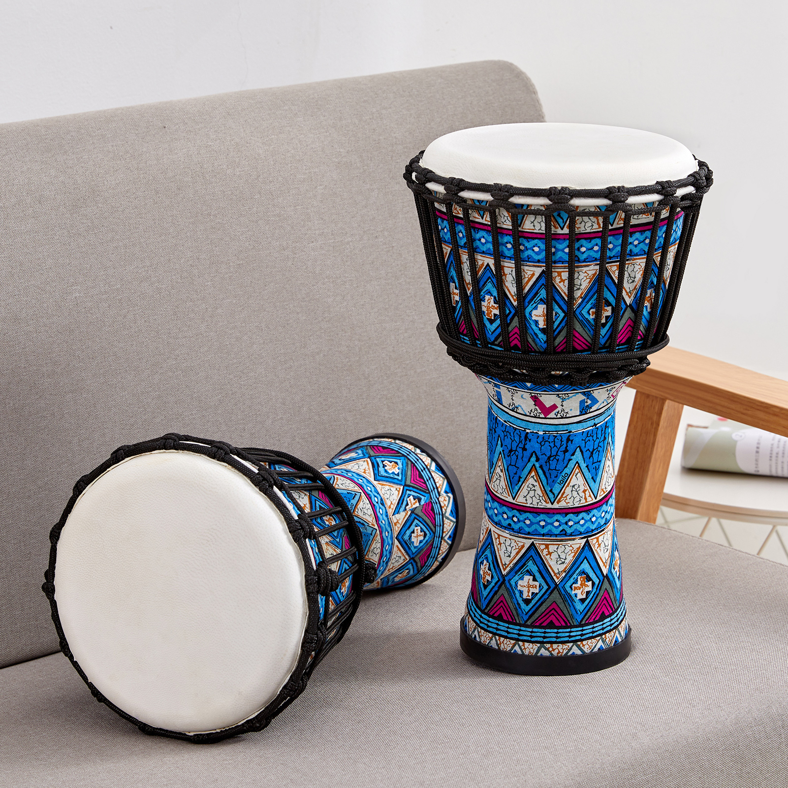 [LOCAL SHOP] 8 Inch Portable African Drum Djembe Hand Drum with ...