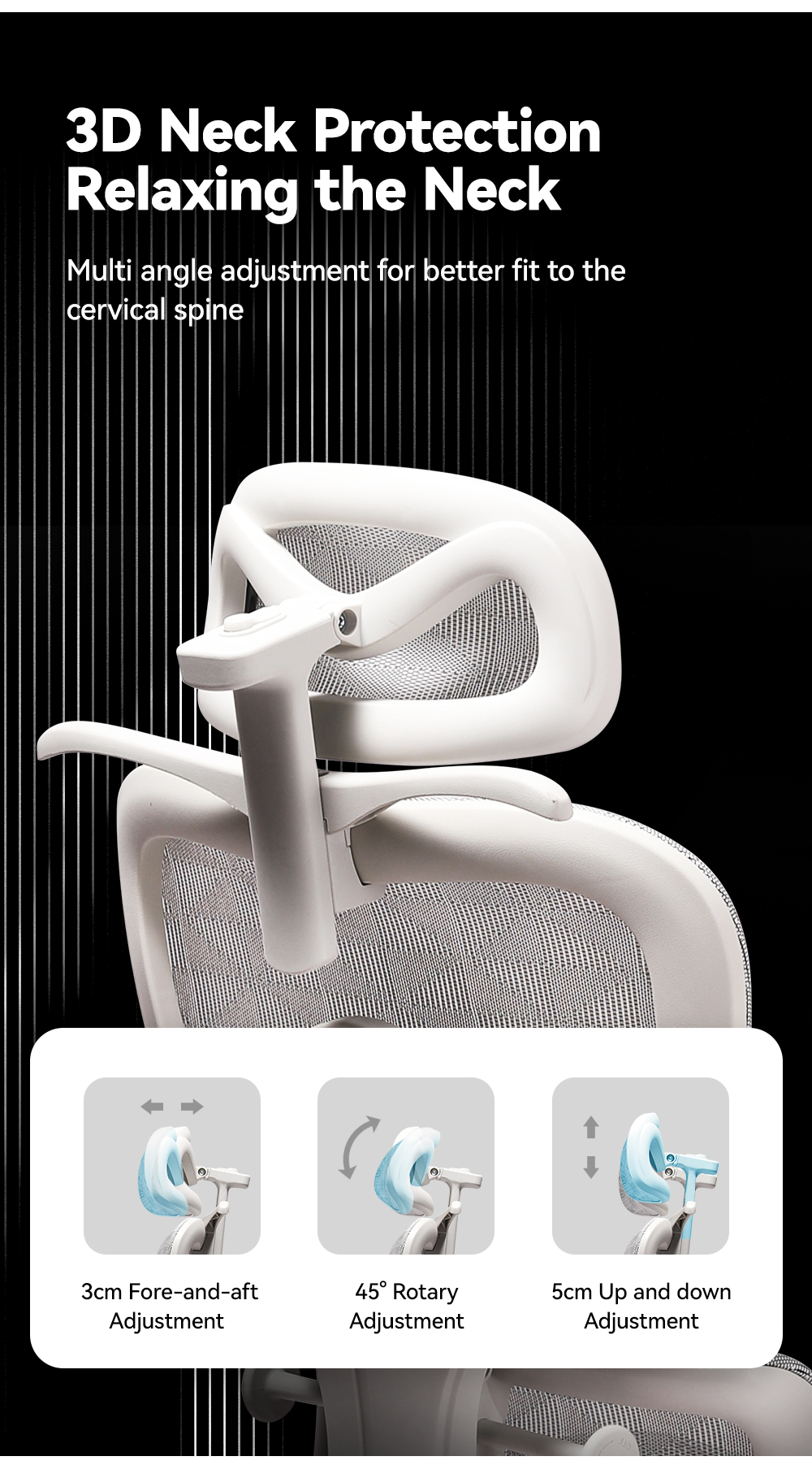MUSSO E600 PRO Ergonomic Chair With 3D Handrail, Adjustable Headrest ...