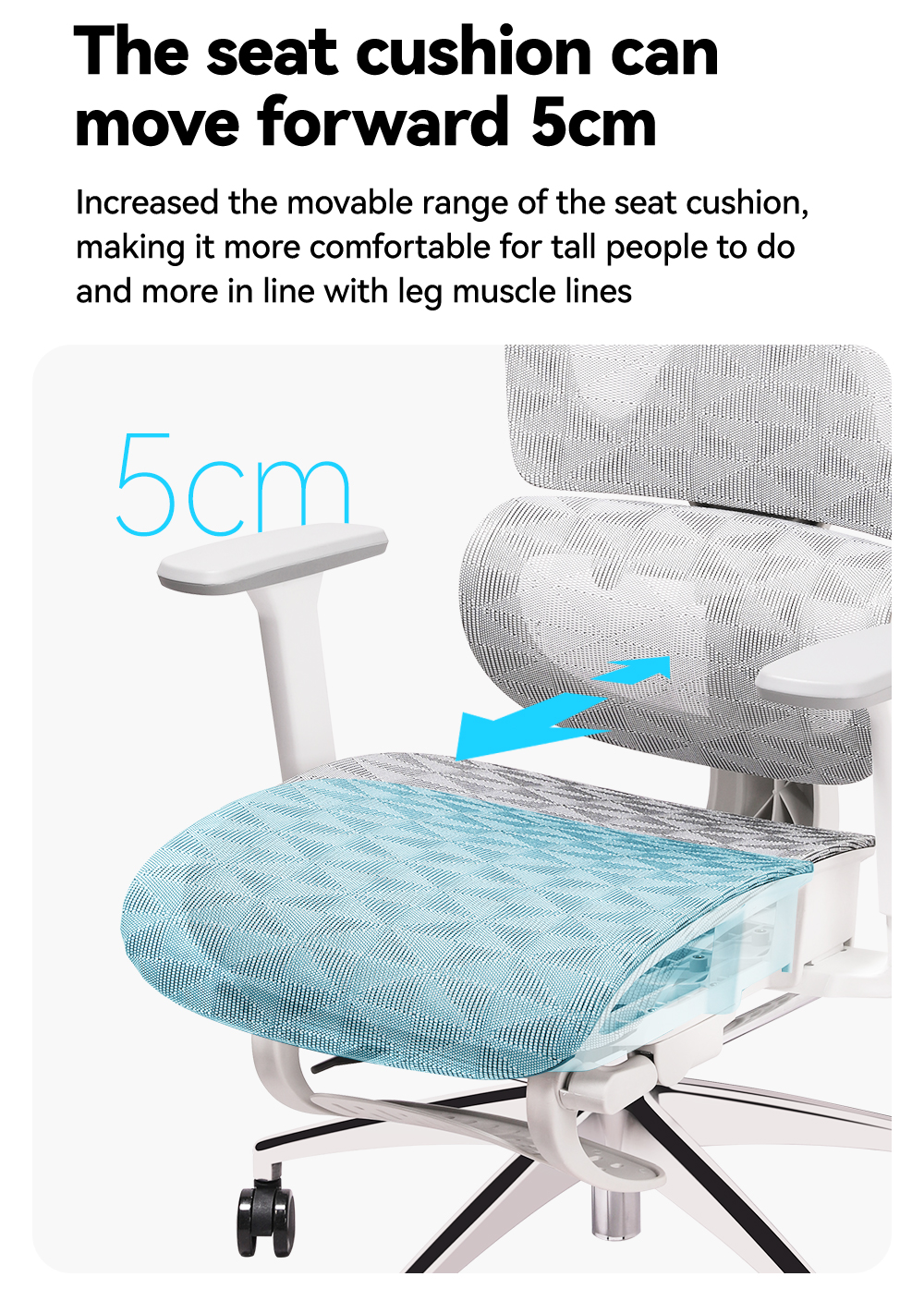 MUSSO E600 PRO Ergonomic Chair With 3D Handrail, Adjustable Headrest ...