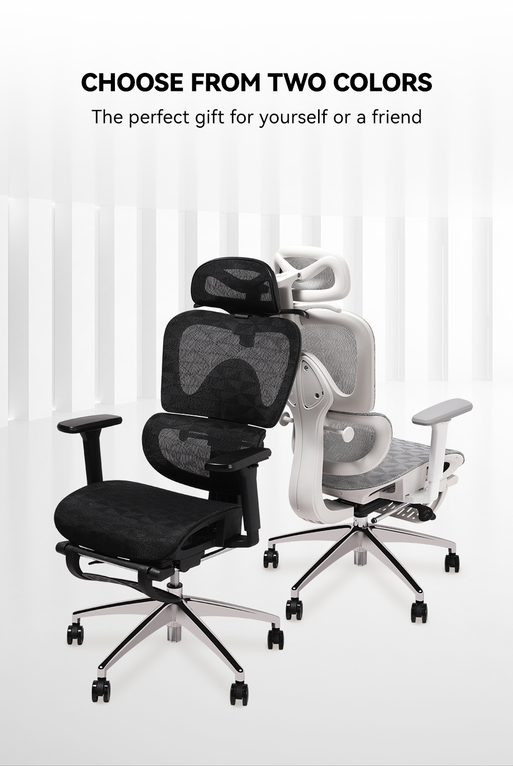 MUSSO E600 PRO Ergonomic Chair With 3D Handrail, Adjustable Headrest ...
