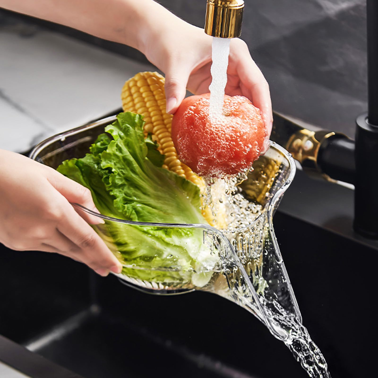 [Ready Stock]Drainage Basket Funnel Multifunctional Plastic Draining ...